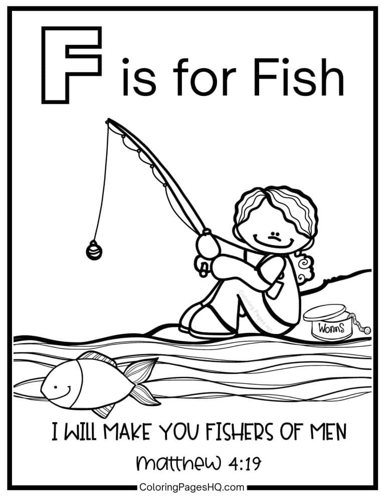Bible Alphabet Coloring Pages (Free PDF Printables) - Coloring Pages HQ