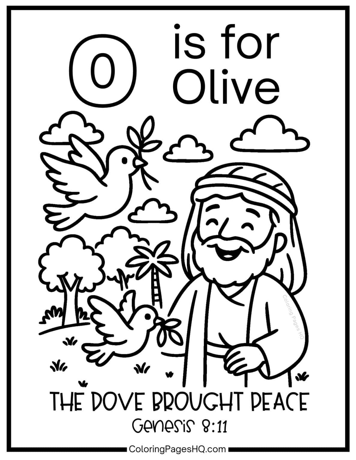 Bible Alphabet Coloring Pages (Free PDF Printables) - Coloring Pages HQ