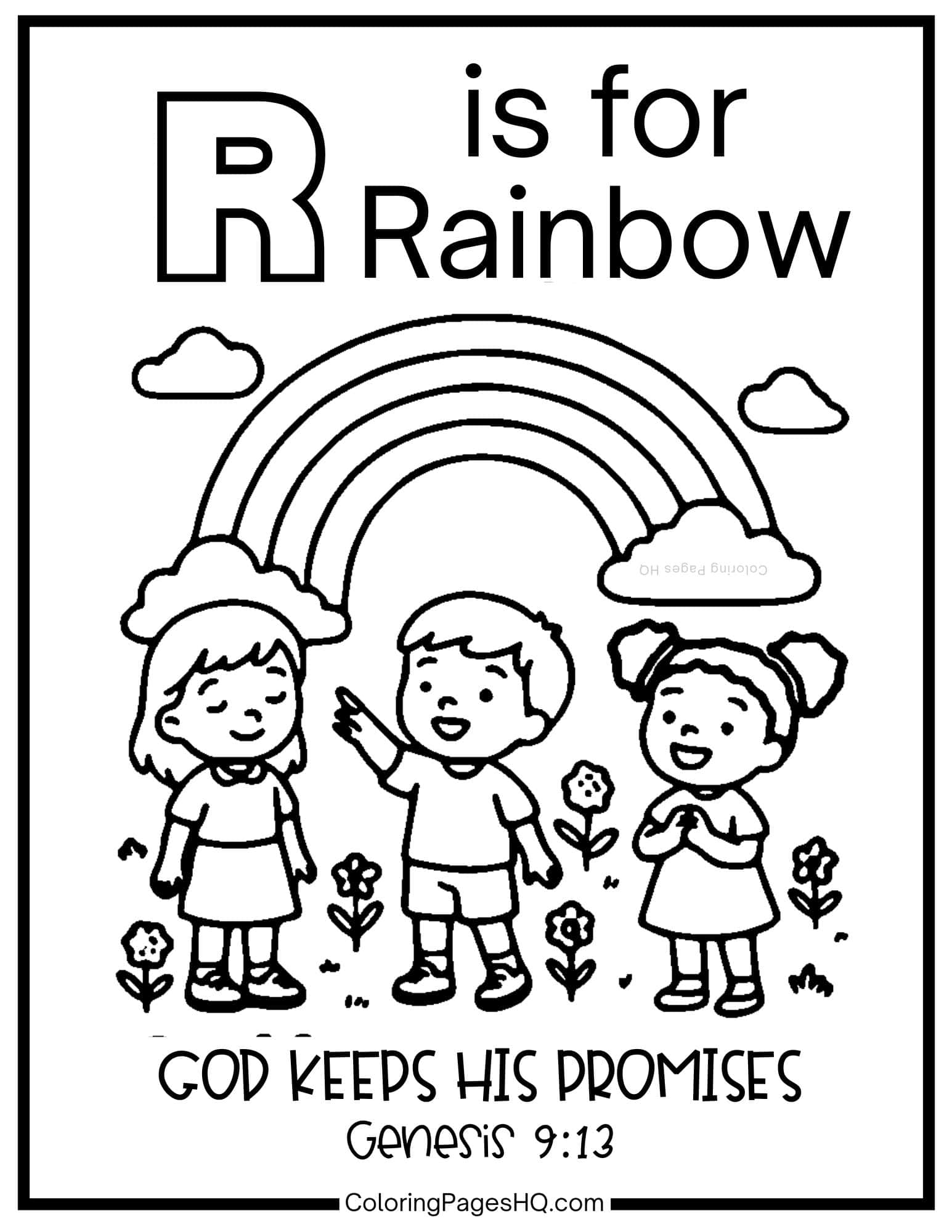Bible Alphabet Coloring Pages (Free PDF Printables) - Coloring Pages HQ