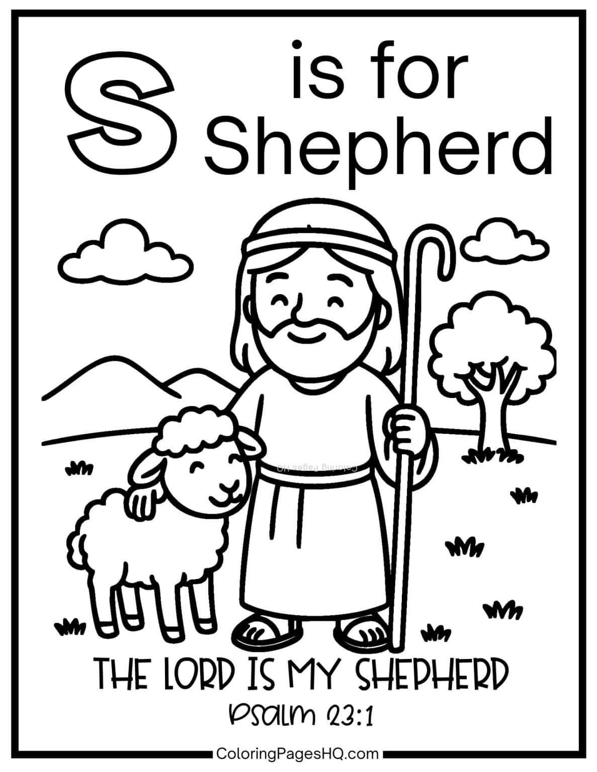 Bible Alphabet Coloring Pages (Free PDF Printables) - Coloring Pages HQ
