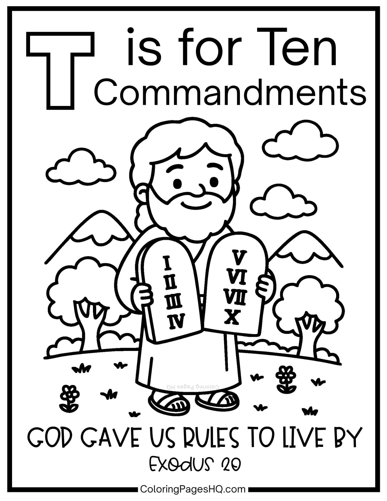 Bible Alphabet Coloring Pages (Free PDF Printables) - Coloring Pages HQ