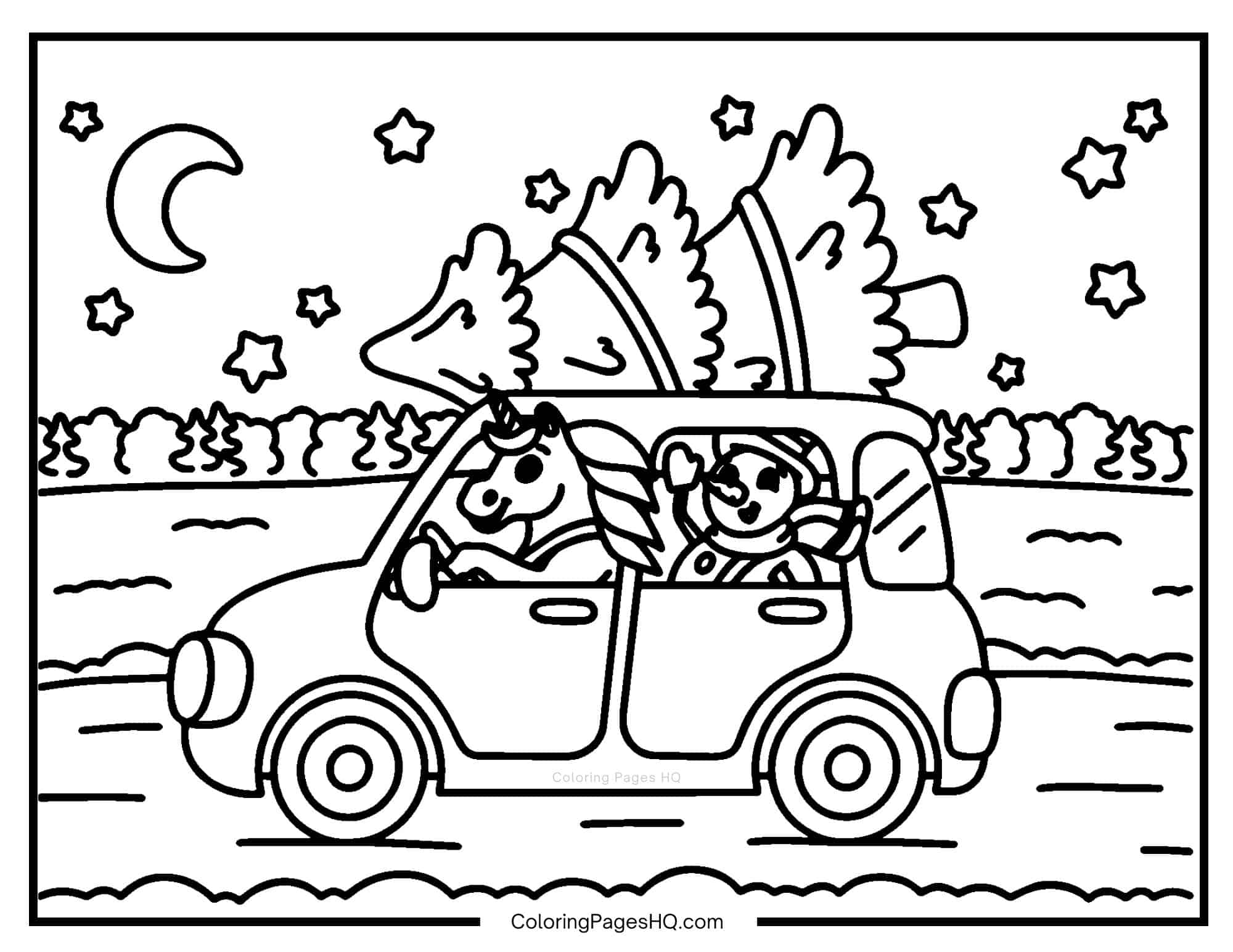 Christmas Tree Coloring Pages (Free PDF Printables) - Coloring Pages HQ