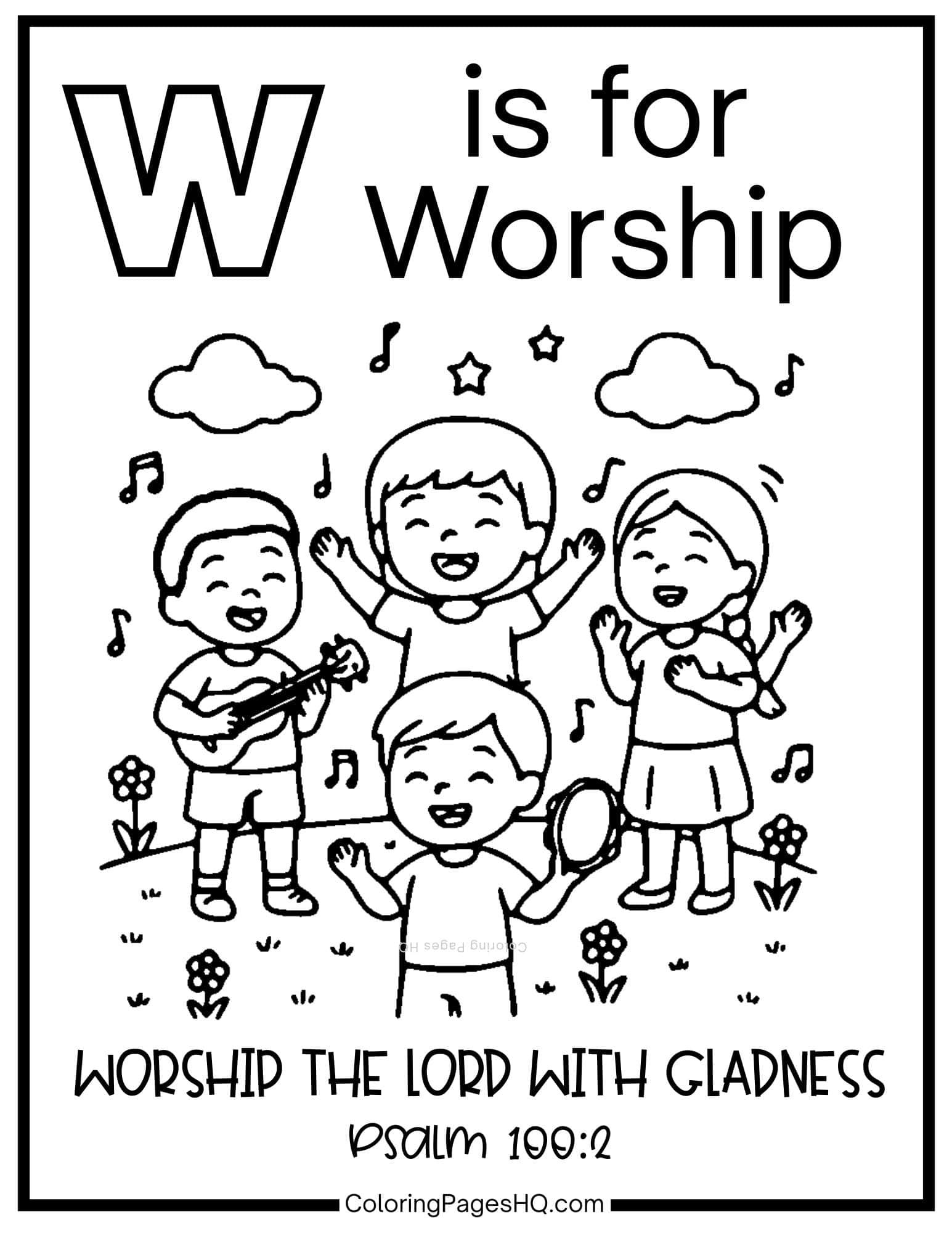 Bible Alphabet Coloring Pages (Free PDF Printables) - Coloring Pages HQ