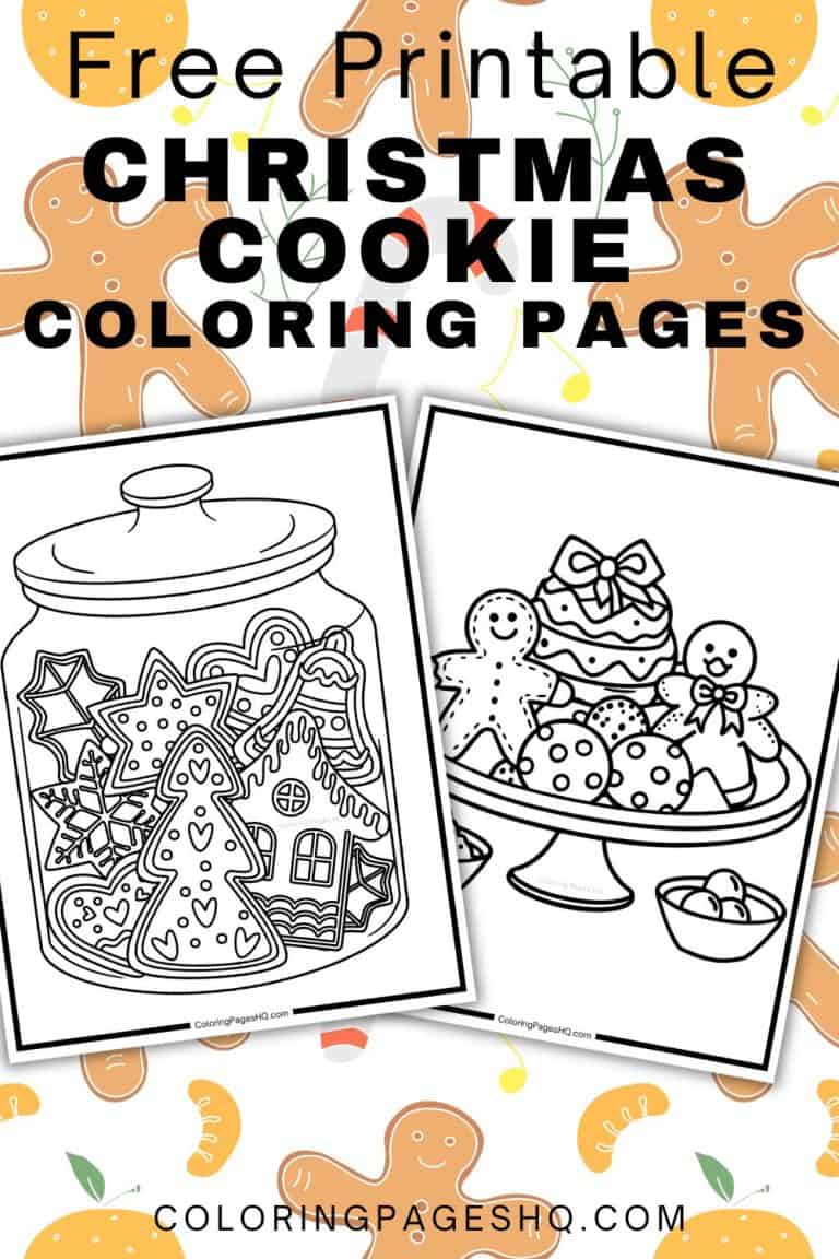 Christmas Cookie Coloring Pages (Free PDF Printables) - Coloring Pages HQ