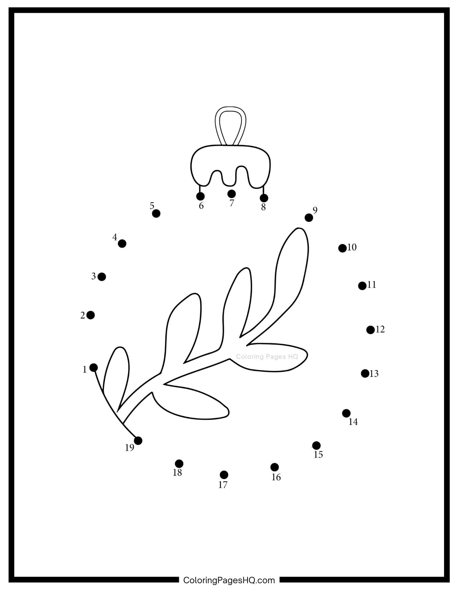 Christmas Dot to Dot Coloring Pages (Free PDF Printables) - Coloring ...