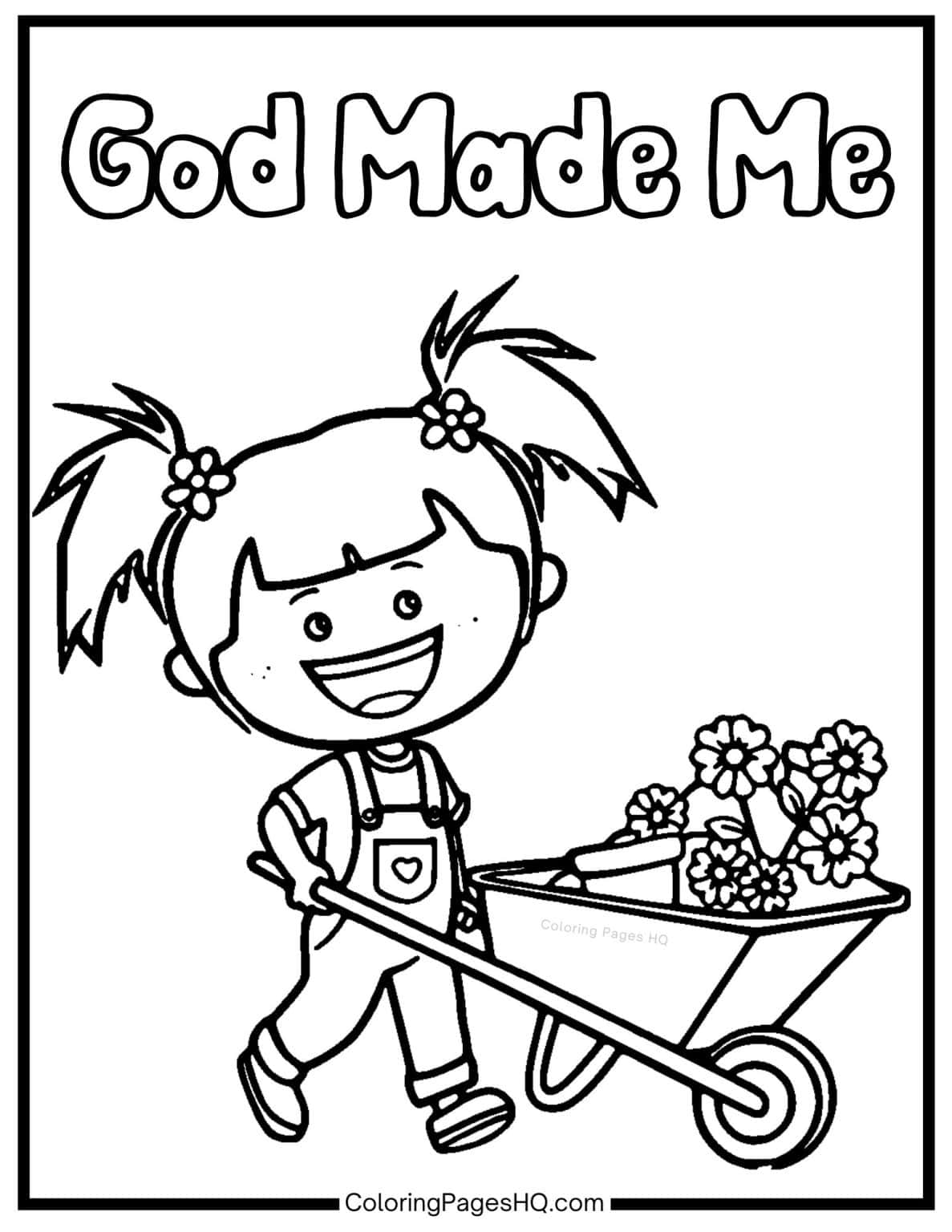 God Made Me Coloring Pages (Free PDF Printables) - Coloring Pages HQ