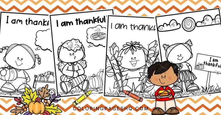Thanksgiving I am Thankful For Coloring Pages (Free PDF Printables ...