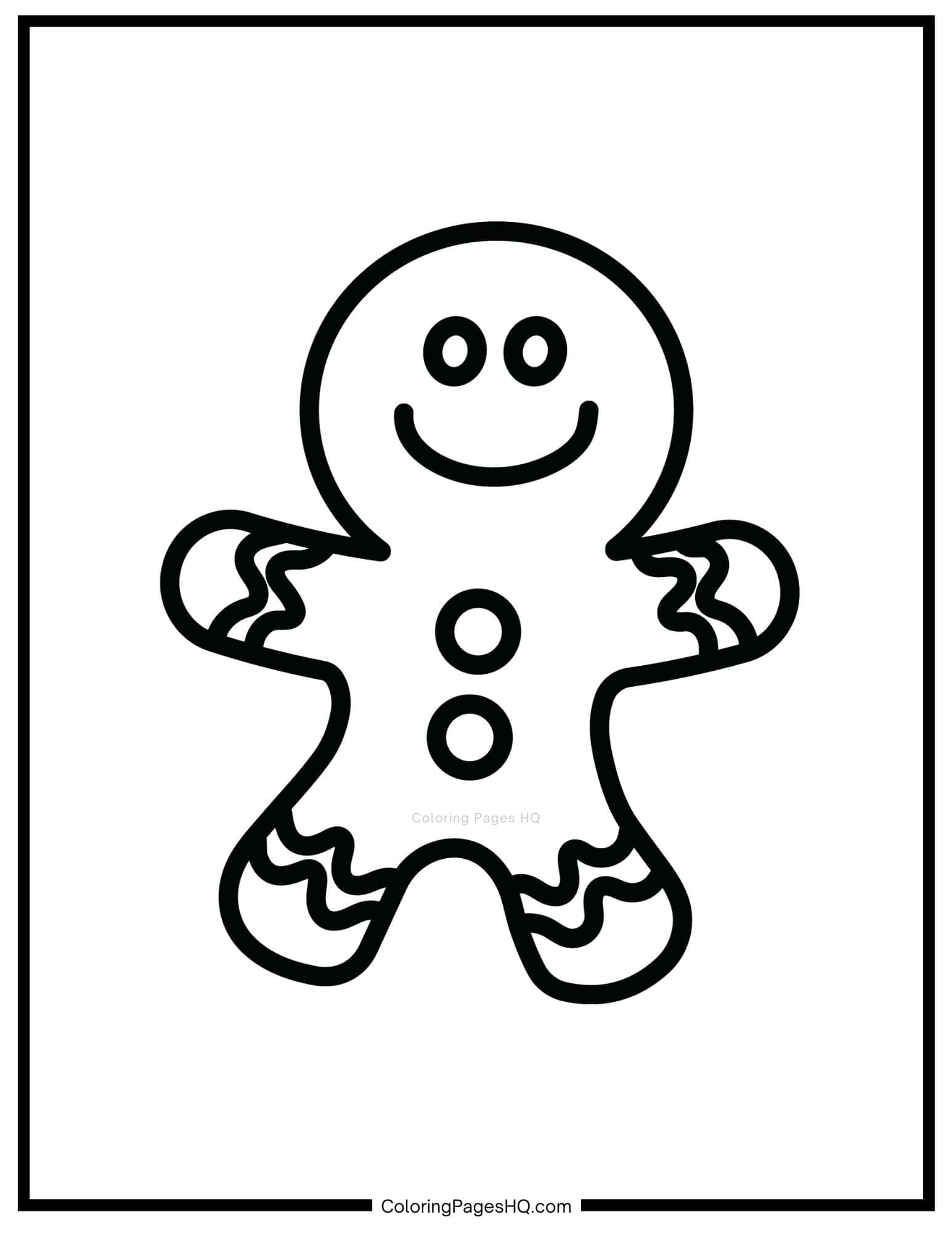 Christmas Cookie Coloring Pages (Free PDF Printables) - Coloring Pages HQ