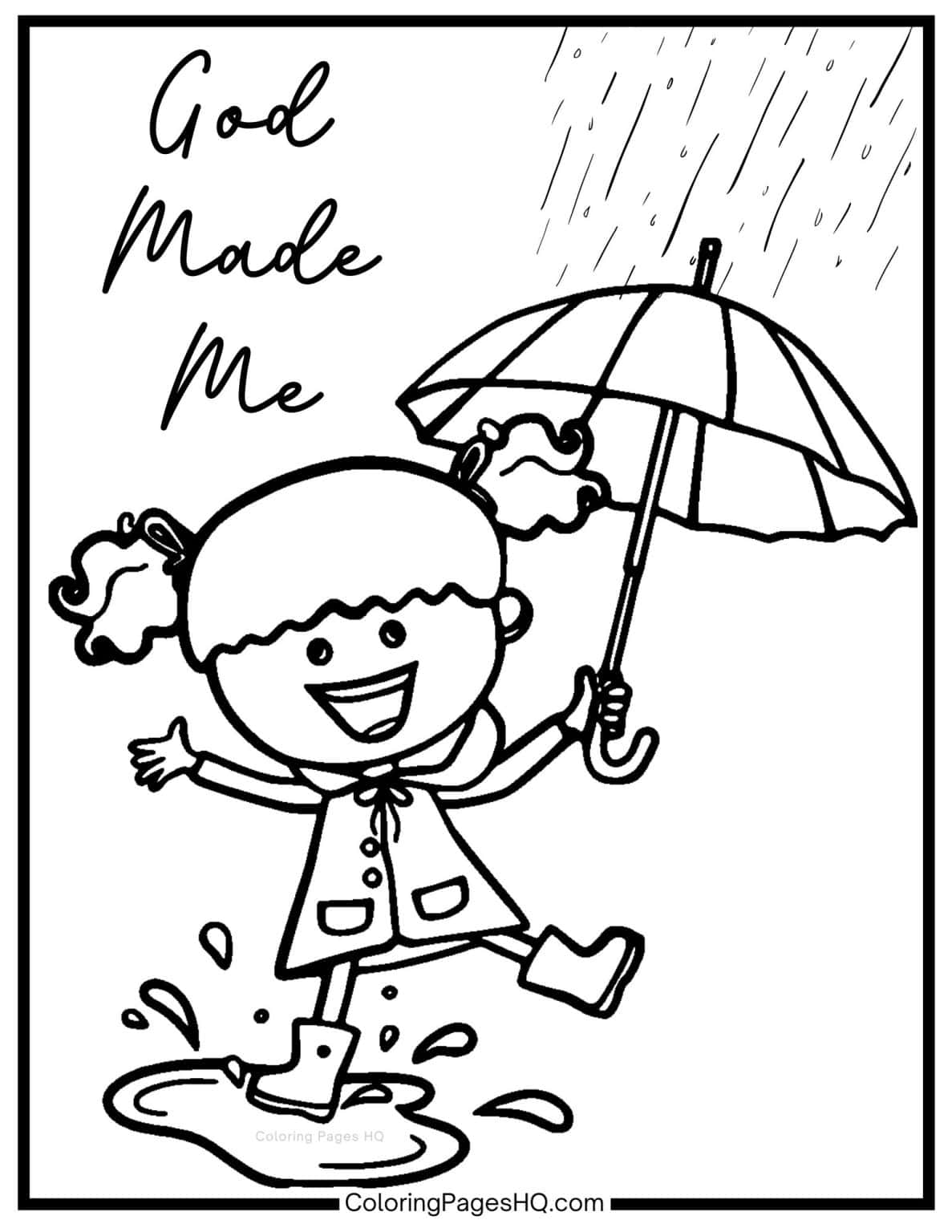 God Made Me Coloring Pages (Free PDF Printables) - Coloring Pages HQ