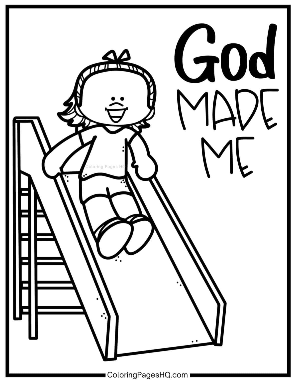 God Made Me Coloring Pages (Free PDF Printables) - Coloring Pages HQ