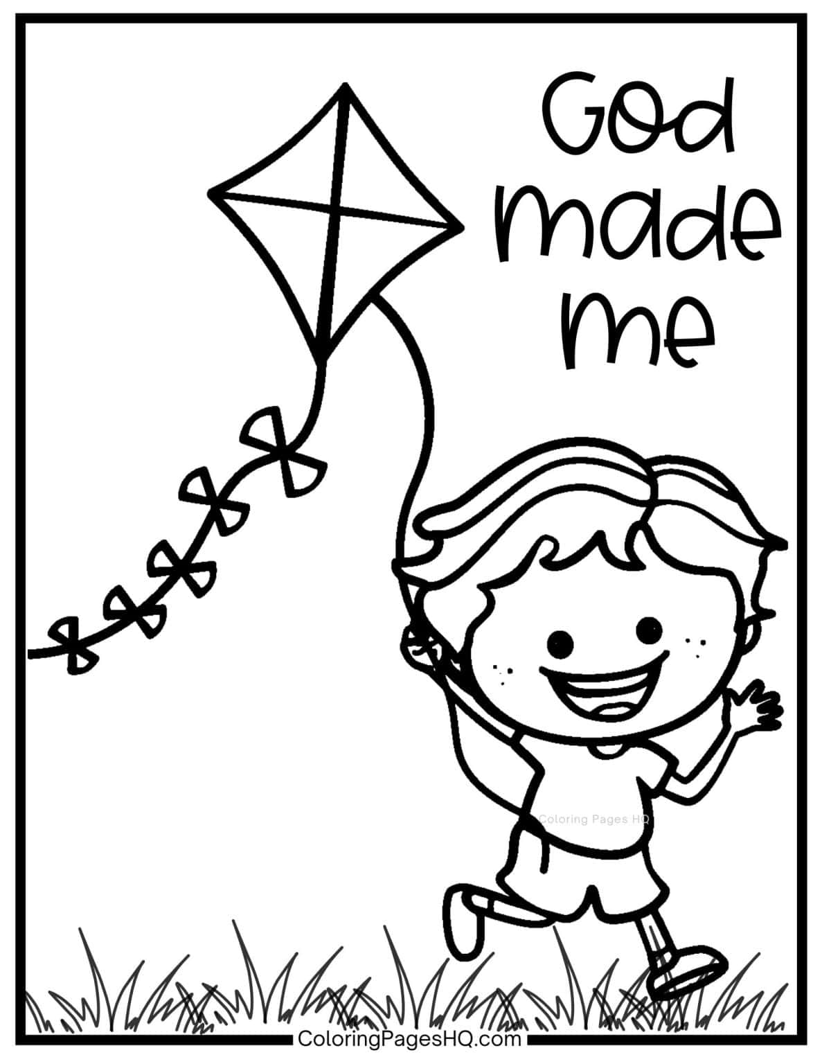 God Made Me Coloring Pages (Free PDF Printables) - Coloring Pages HQ