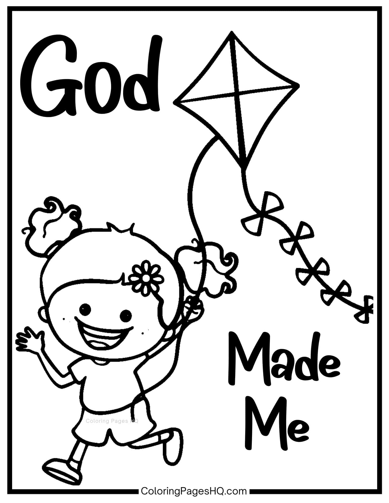 God Made Me Coloring Pages (Free PDF Printables) - Coloring Pages HQ
