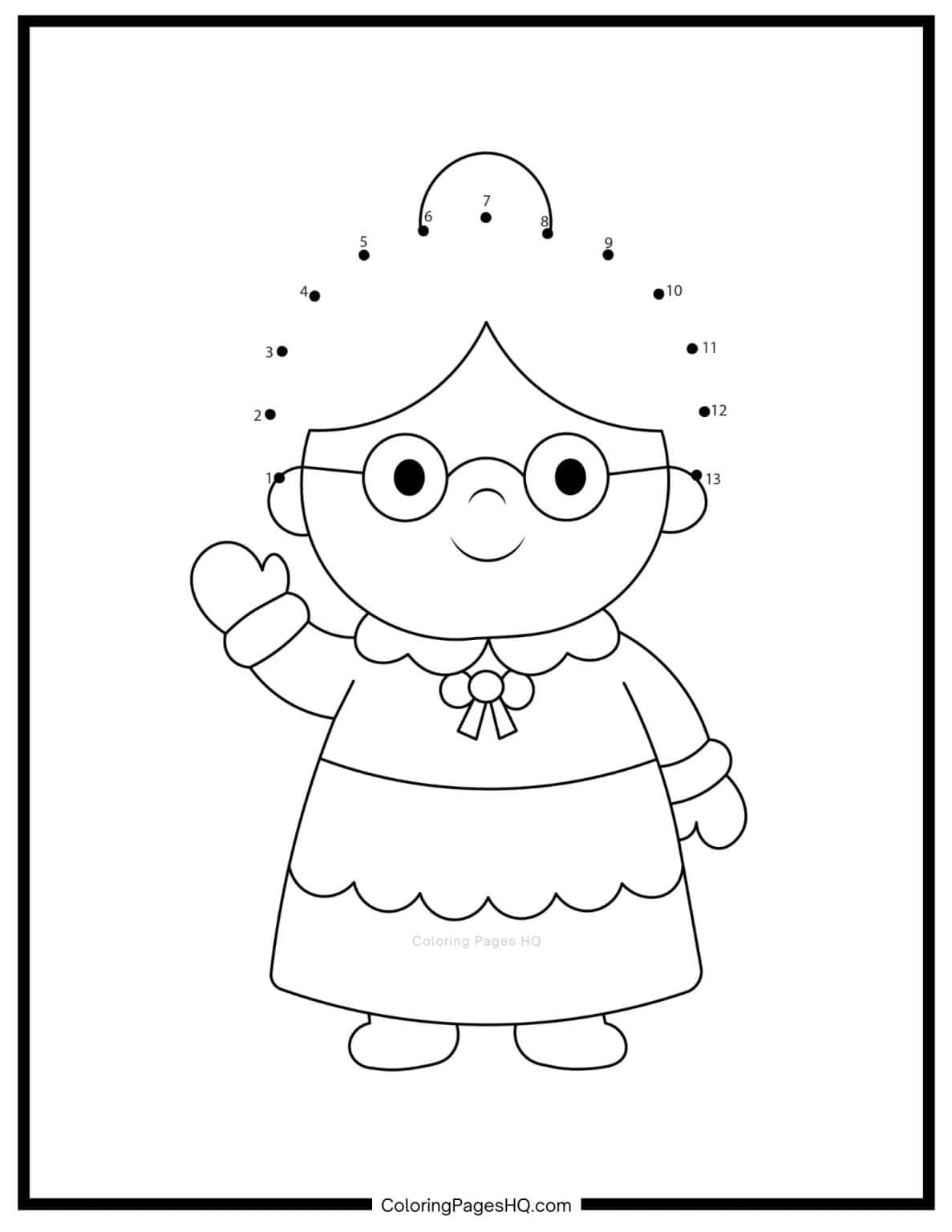 Santa Claus Dot to Dot Coloring Pages (Free PDF Printables) - Coloring ...