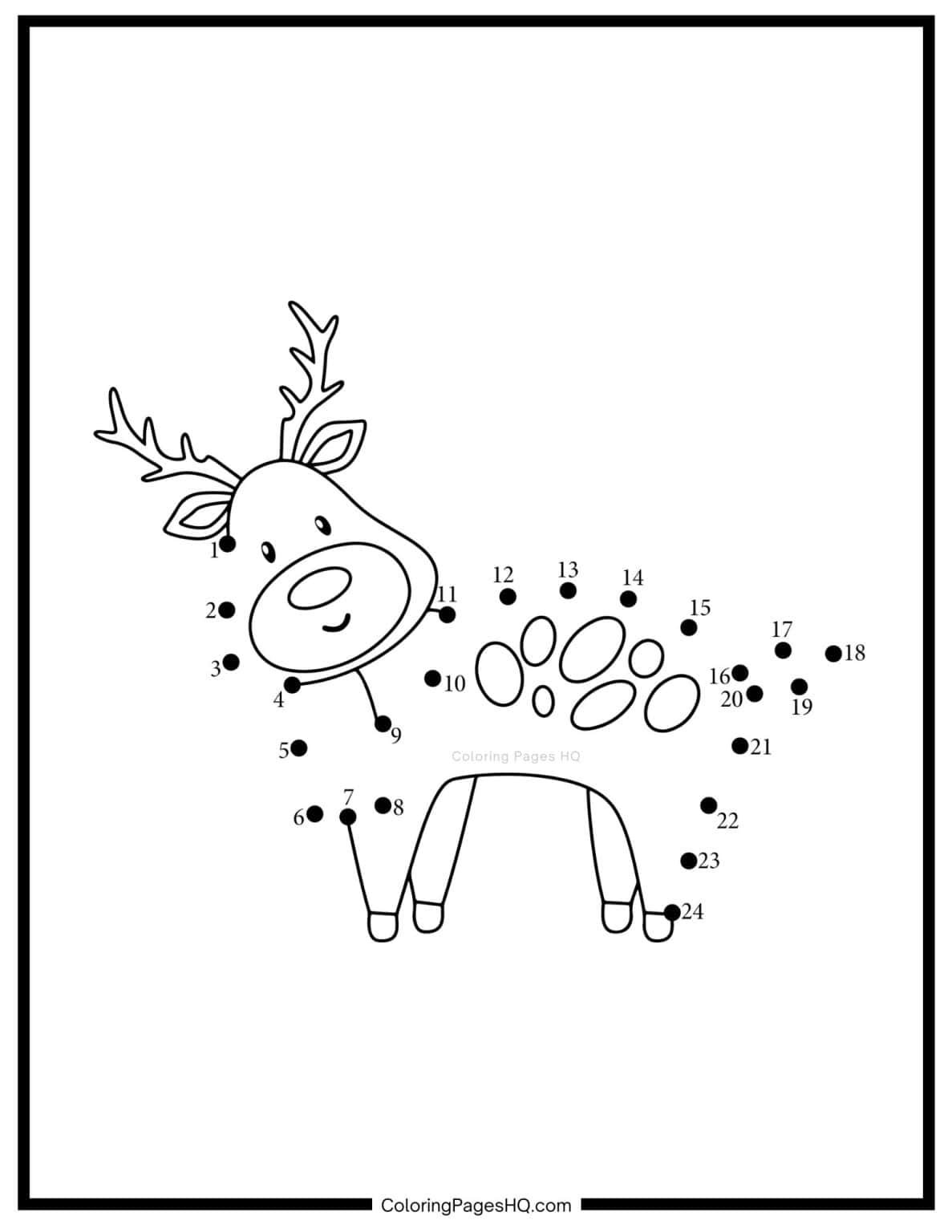 Christmas Dot to Dot Coloring Pages (Free PDF Printables) - Coloring ...