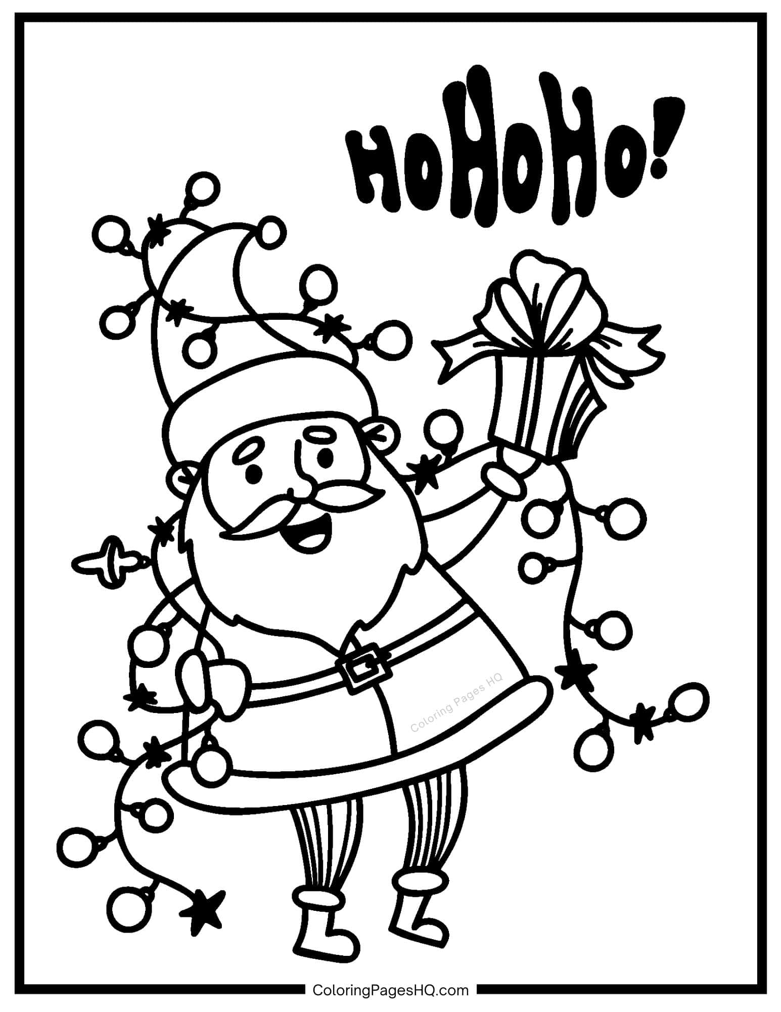 Santa Claus Coloring Pages (Free PDF Printables) - Coloring Pages HQ
