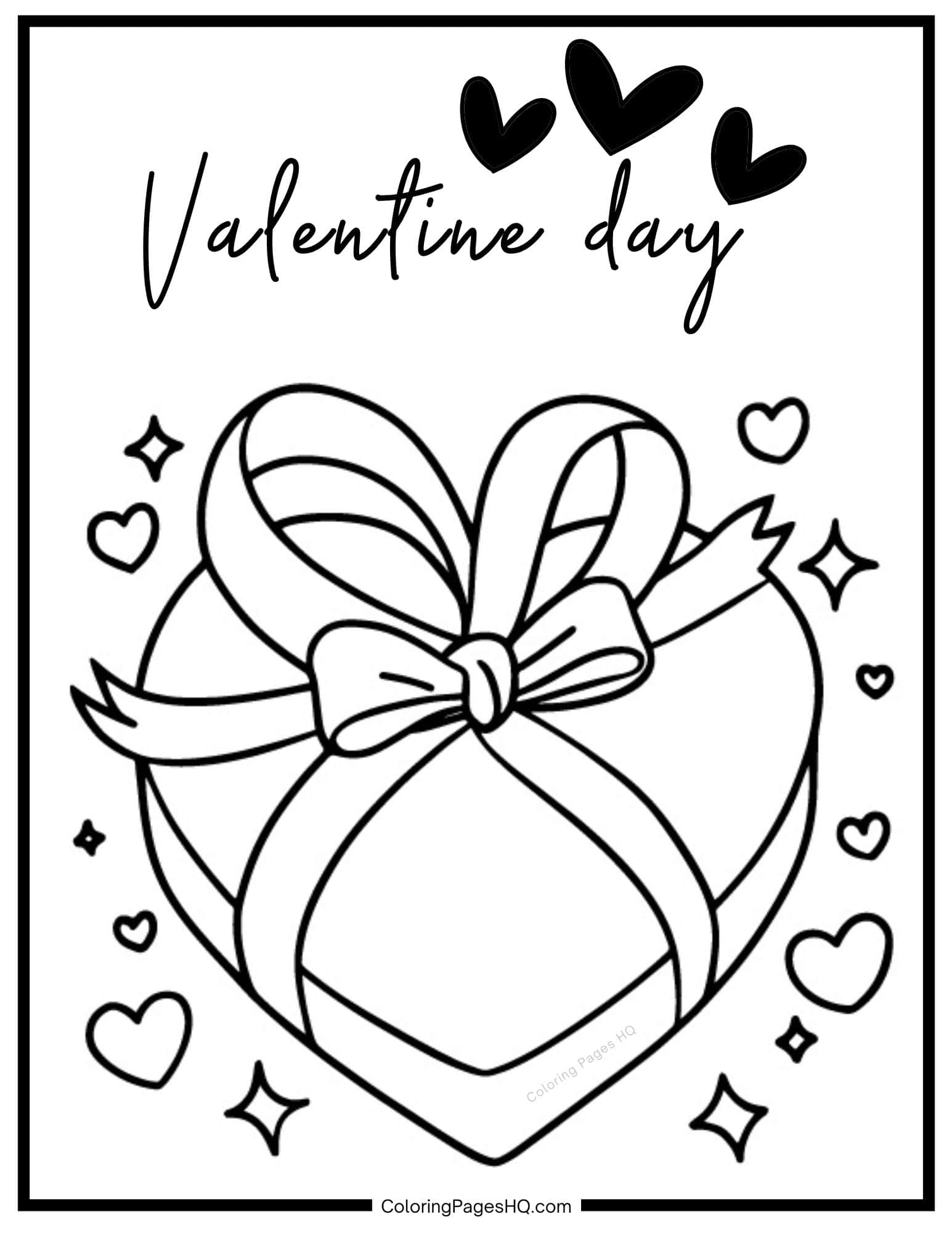 Valentine's Day Coloring Pages (Free PDF Printables) - Coloring Pages HQ