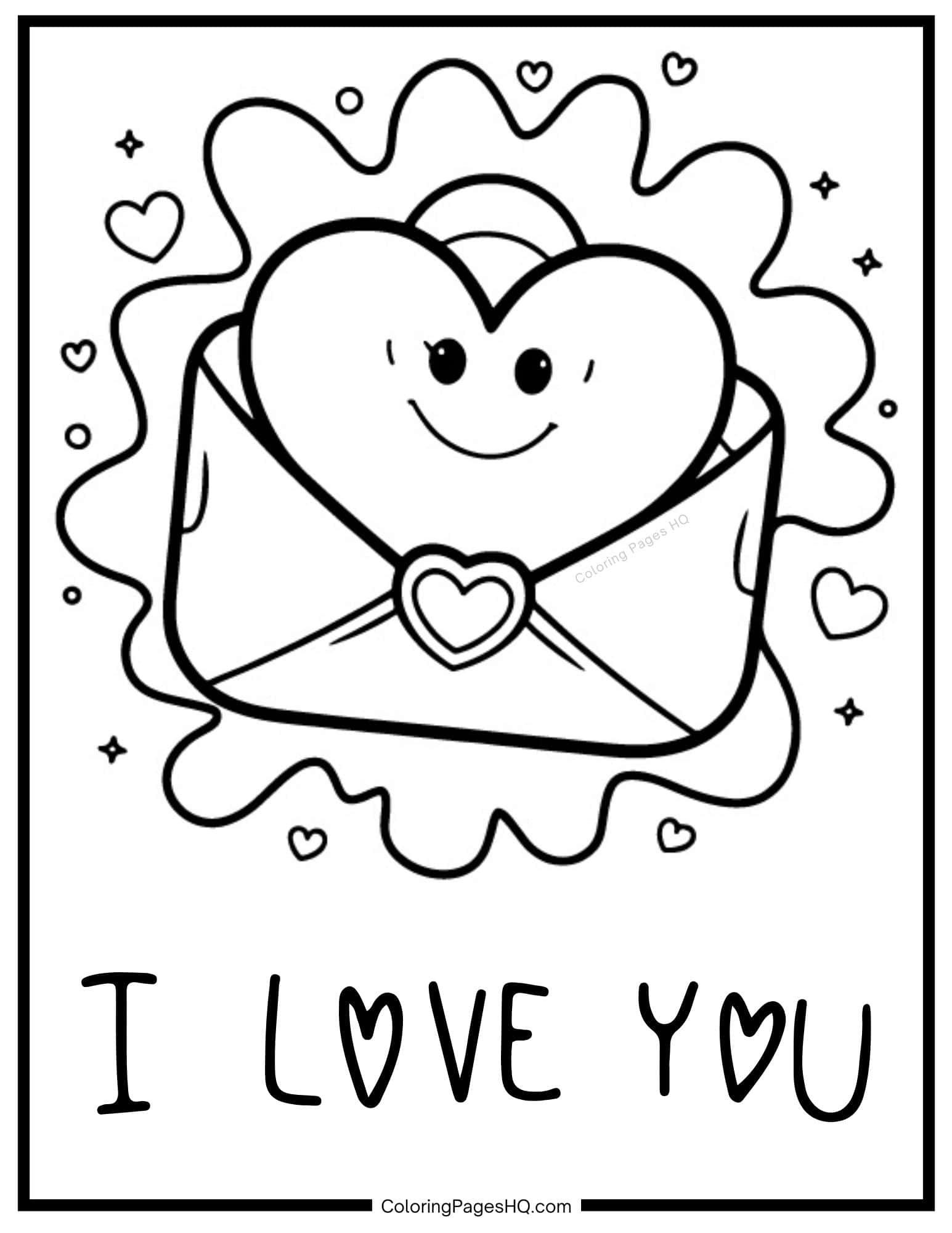 Valentine's Day Coloring Pages (Free PDF Printables) - Coloring Pages HQ