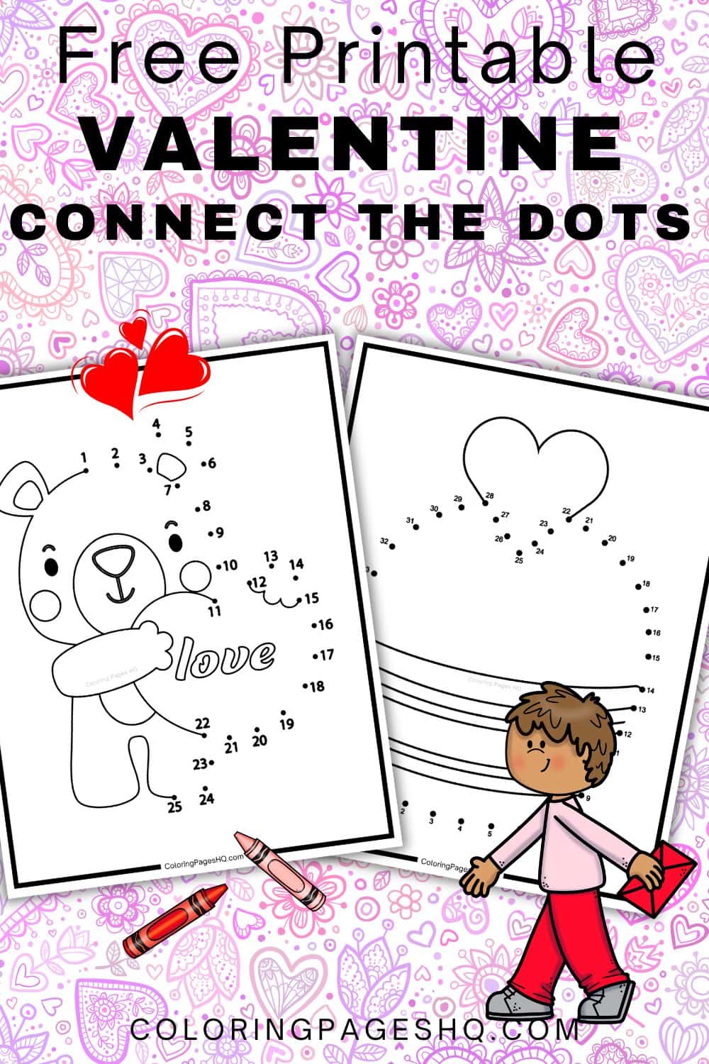 Valentine's Day Connect the Dots Activity (Free PDF Printables ...