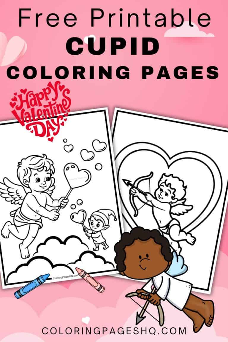 Cupid Coloring Pages (Free PDF Printables) - Coloring Pages HQ